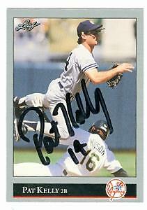 Pat Kelly autographed baseball card (New York Yankees) 1992 Leaf #104 ...