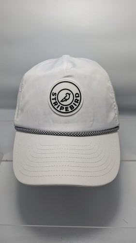 NWT Stripebird White Rope Golf Cap Hat Adjustable Snapback | eBay