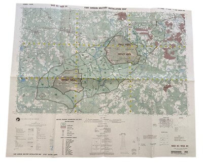 1976 FORT DEVENS, MASSACHUSETTS U.S. Military Installation Map | eBay