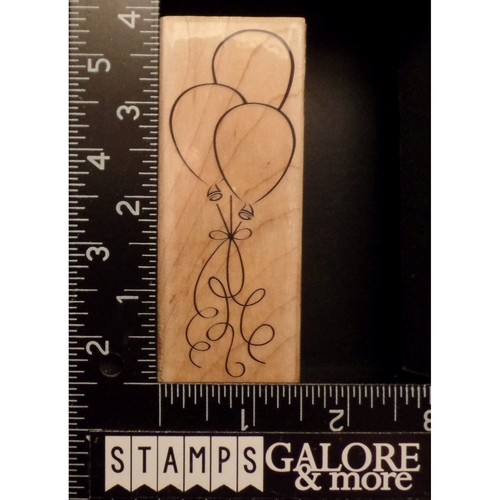 Stampabilities Rubber Stamps NR1025 BOUQUET BALLOONS PARTY BIRTHDAY ...