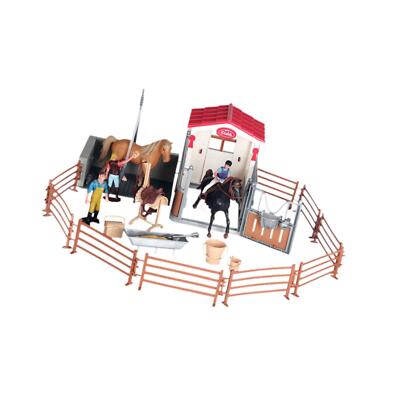 Horse and Horseman Playset,Kids Pretend Play Horse Race Toys Set ...