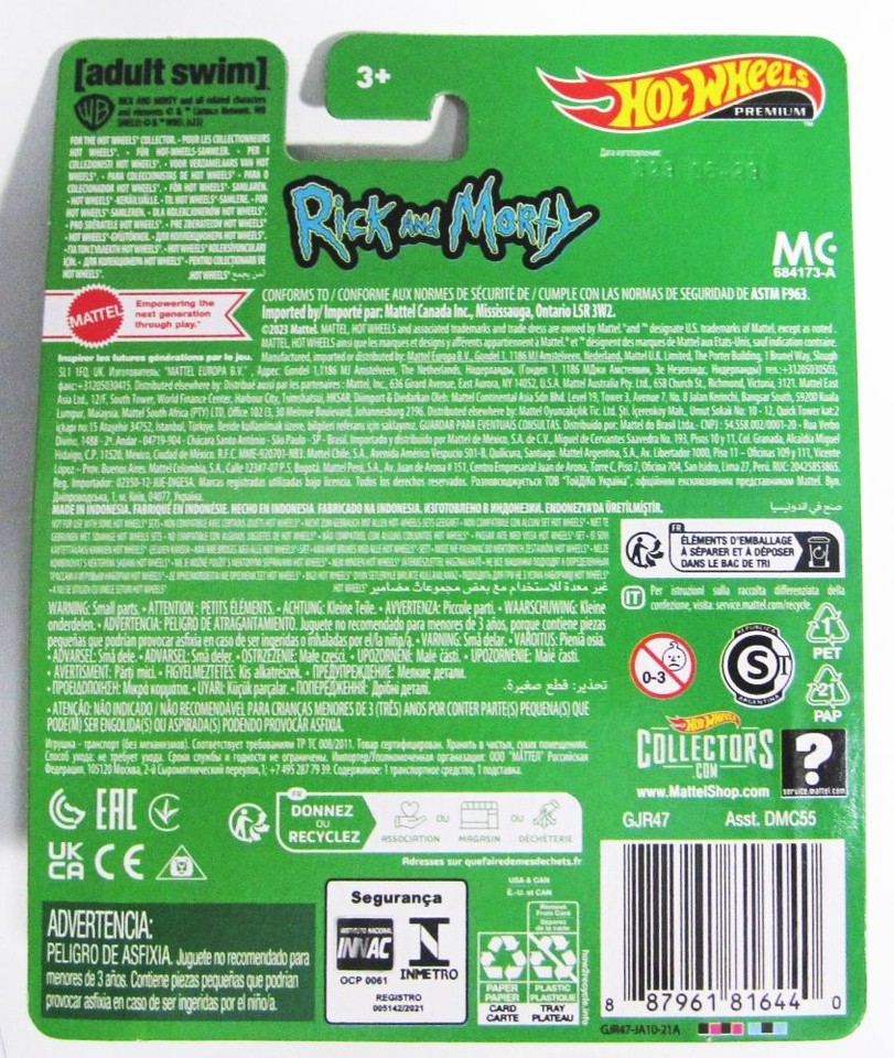 Hot Wheels Premium Rick and Morty RICK'S SHIP MOMC UFO Spaceship 2023 ...