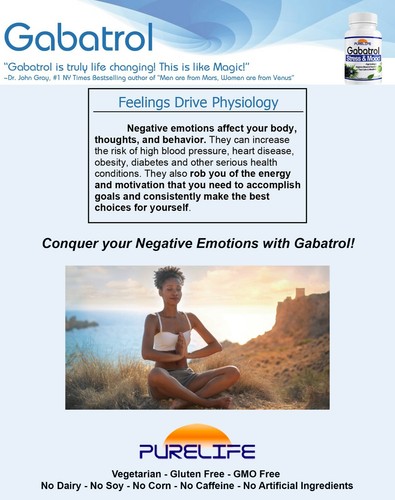 PureLife Gabatrol, Fast Acting Stress and Mood Formula, 45 Capsules | eBay