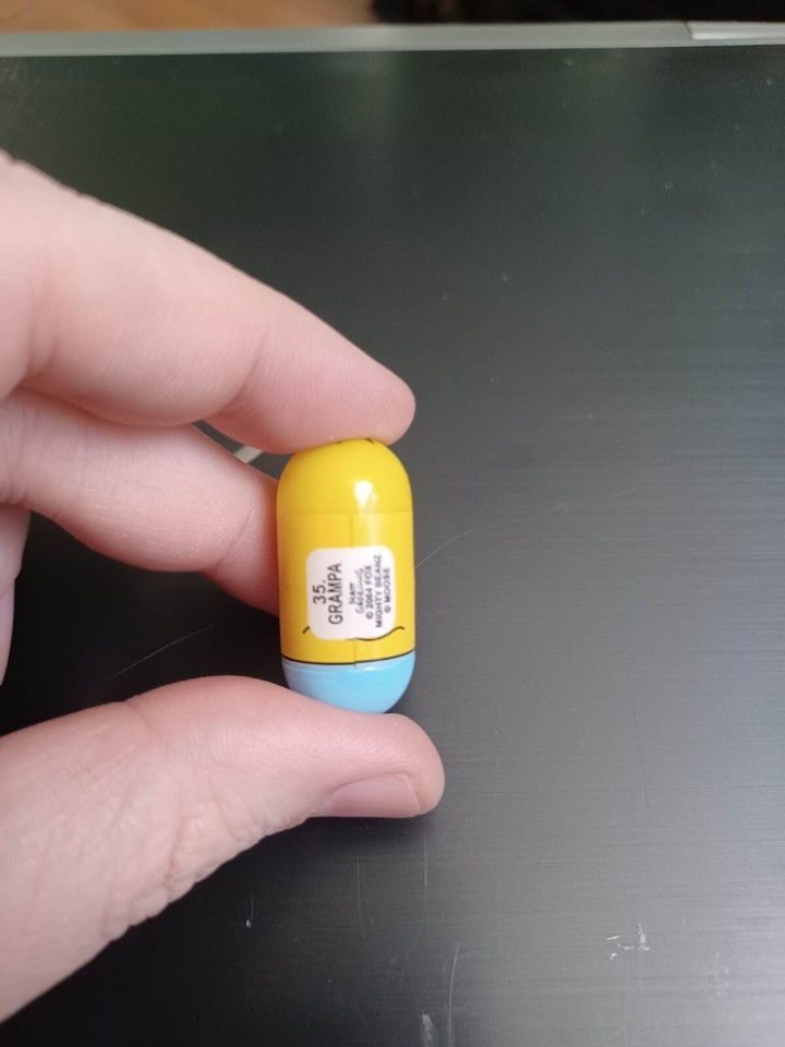 Grampa #35 The Simpsons Mighty Beanz, Out Of Print, Very Rare, OOP | eBay