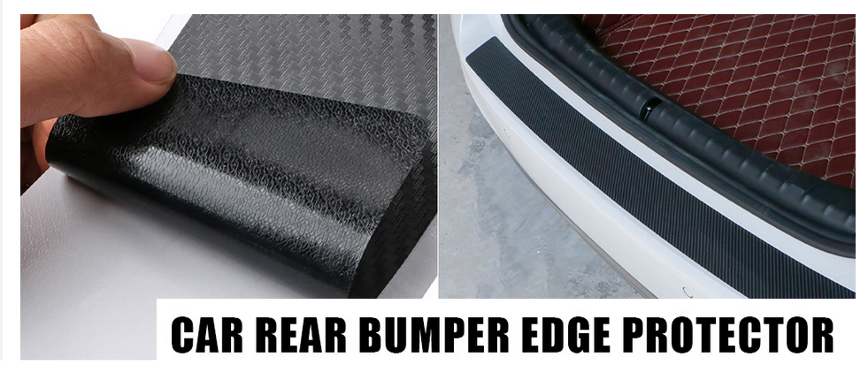 Grey CARBON FIBRE Effect Boot Bumper Sill Protector (06/GY) suits JEEP ...