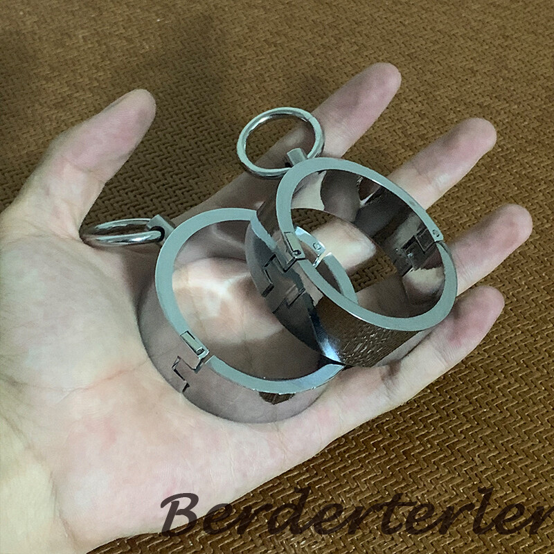 Metal Neck Collar Hand Ankle Cuffs Stainless Steel Irons Handcuffs ...