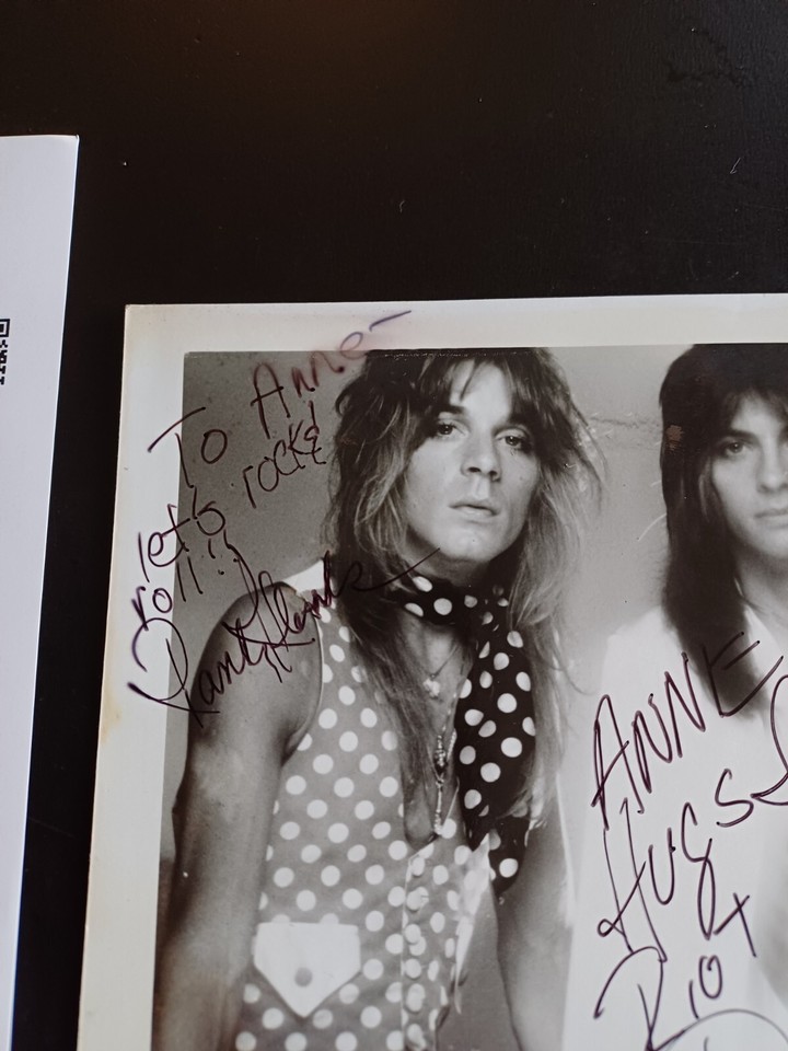 RANDY RHOADS SIGNED /AUTOGRAPH QUIET RIOT PROMOTIONAL PHOTOGRAPH ...