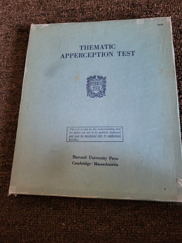 Thematic Apperception Test by Henry A. Murray (1943, 1st. Ed ...