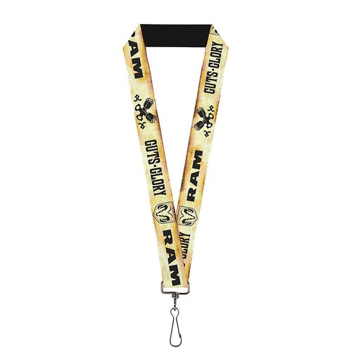 `Lanyard - 1.0`` - Ram Logo/Pistons/Guts-Glory Weathered/Chocolate ...