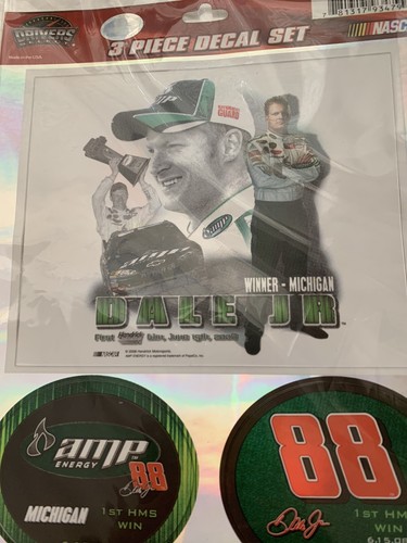 Drivers Select Nascar Dale Earnhardt Jr 1st Hendrick Win 3 Piece Decal ...