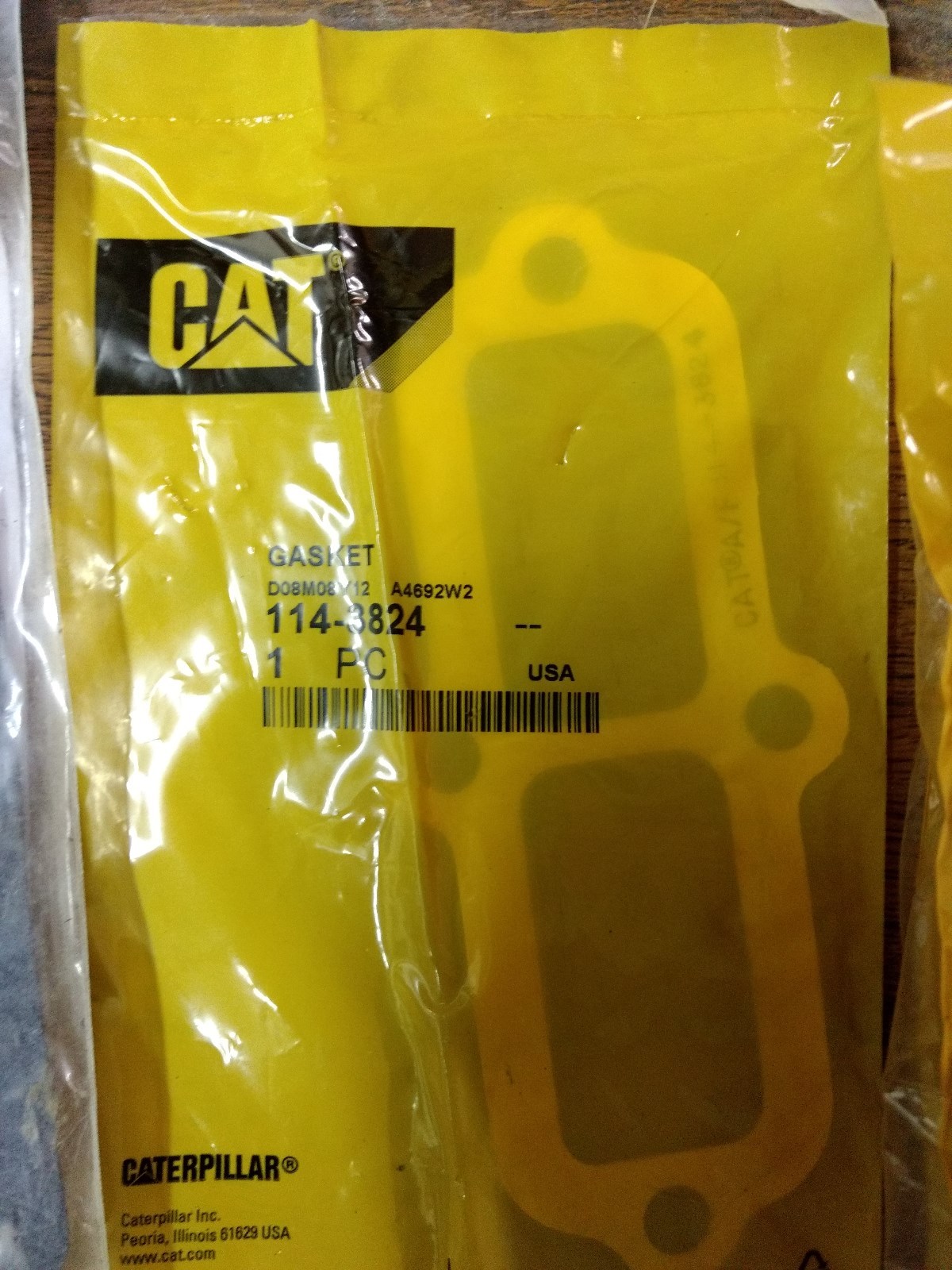 Caterpillar 144-3824 Gasket Cat 1443824 | eBay