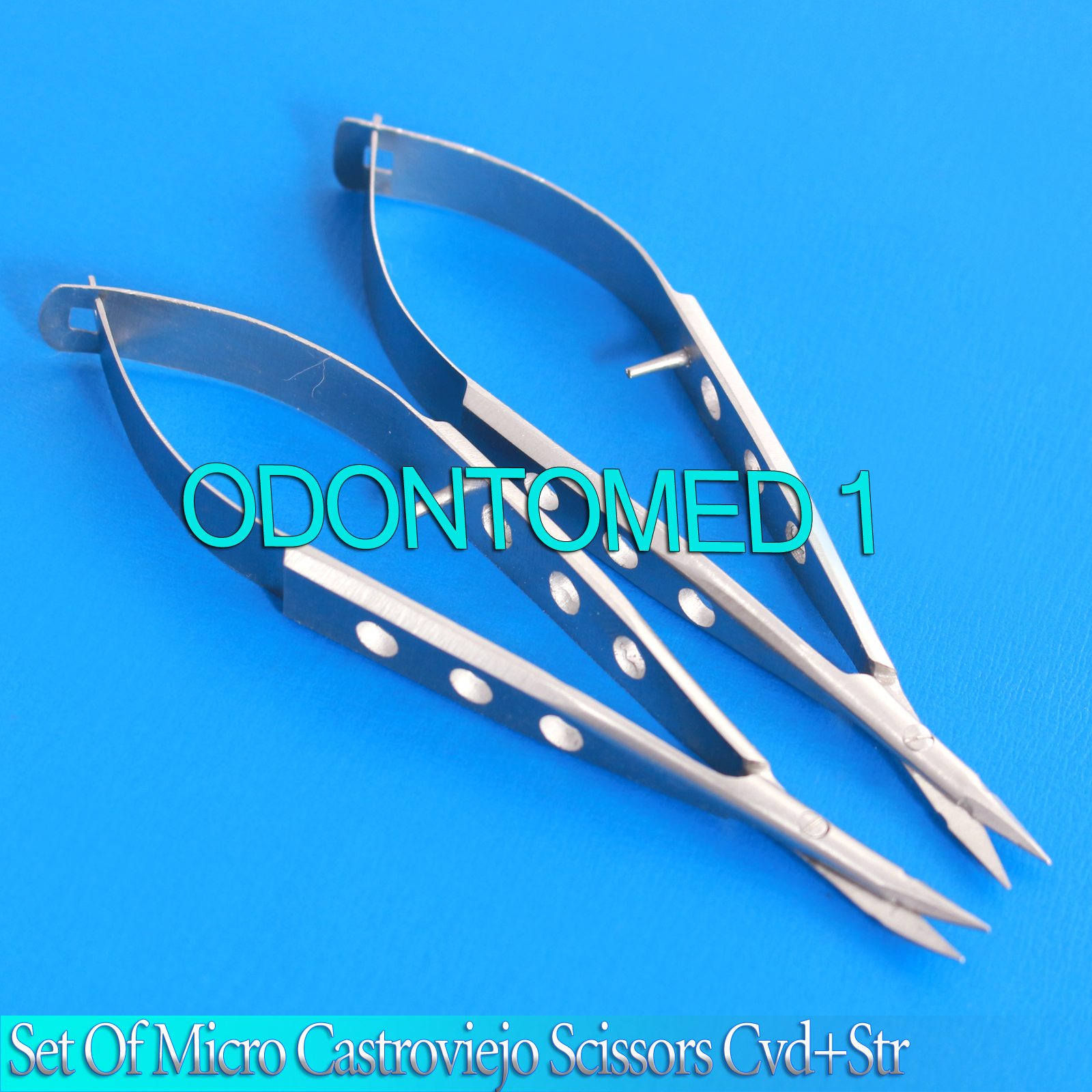 Set Of 2 Extra Delicate Castroviejo Micro Surgery Scissors 4" Straight ...