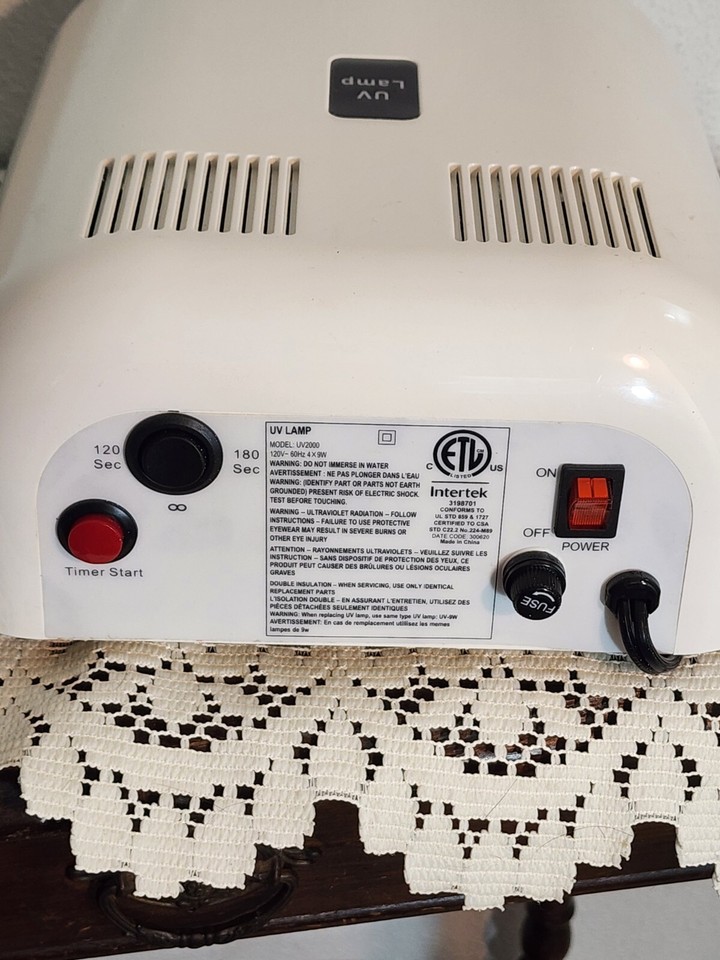 Intertek UV Lamp 36w - 120 Seconds & 180 Seconds Timer | eBay