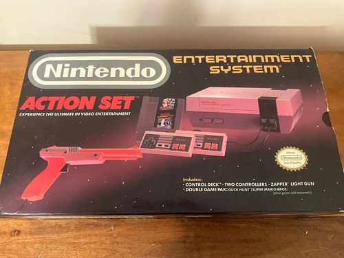 Nintendo NES Entertainment System Action Set Complete In Box ‘88 Tested ...