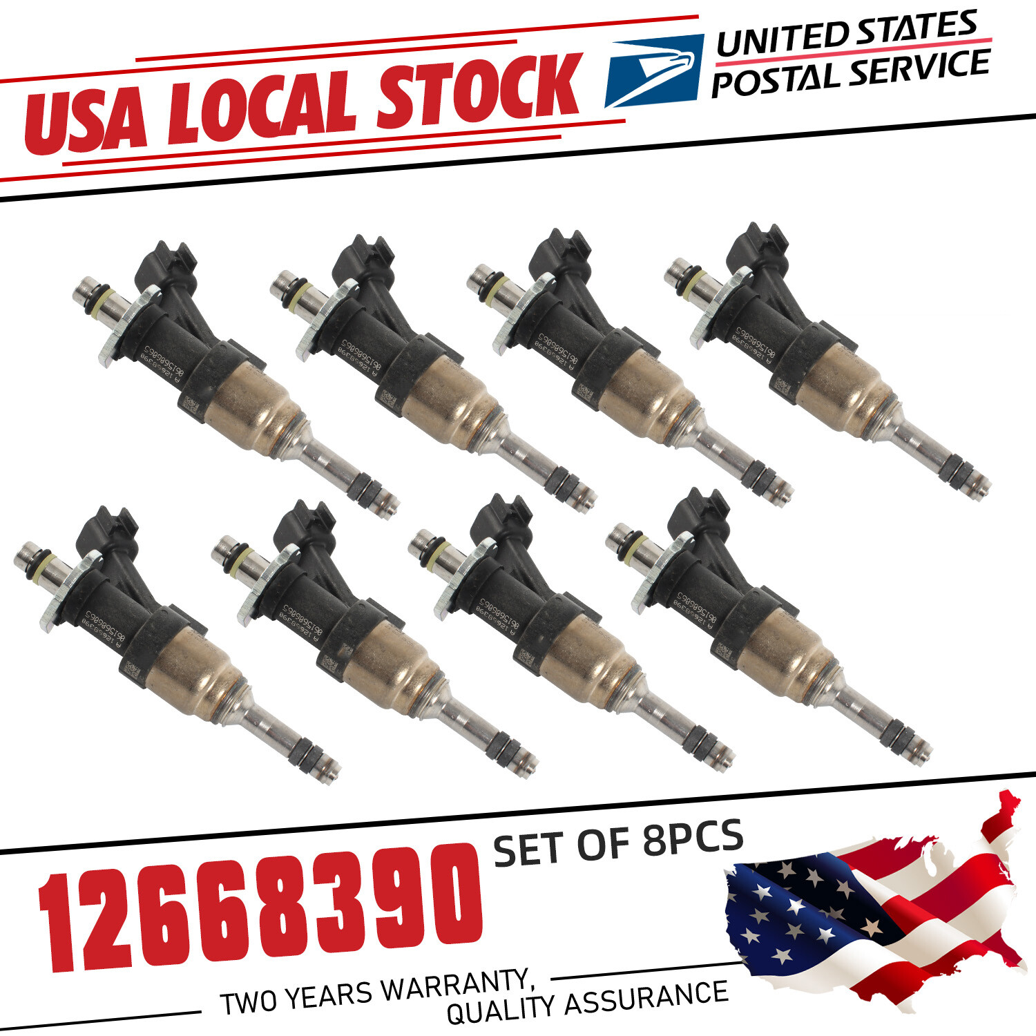 Set of 8 12623116 Fuel Injectors For Chevrolet Silverado 1500 2014-2016 ...