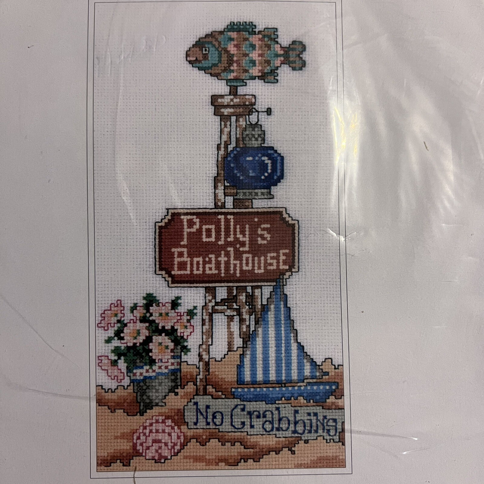 Ursula Michael Designs Counted Cross Stitch Kit "Polly’s Boathouse”