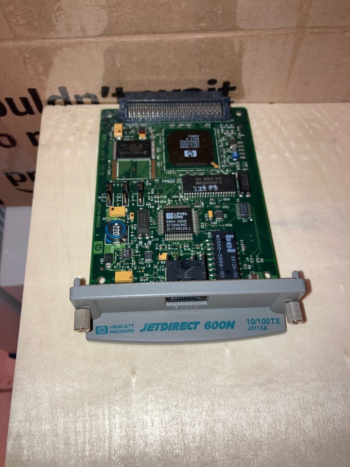 HP Laserjet 10/100 Ethernet Network Server Card Jetdirect 600N J3113A ...