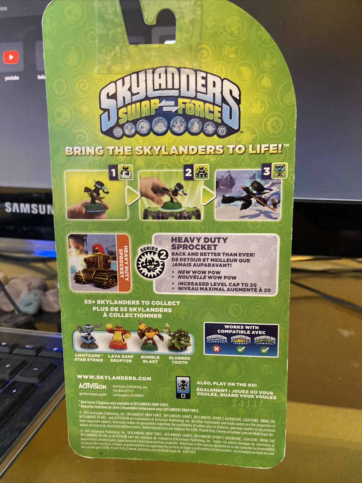 Heavy Duty Sprocket Skylanders Swap Force Series 2 Military Figure for ...