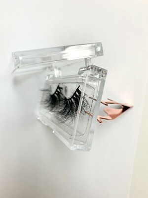 100 Pcs Empty Eyelash Packaging Box and 100 Pcs False Lash Trays ...