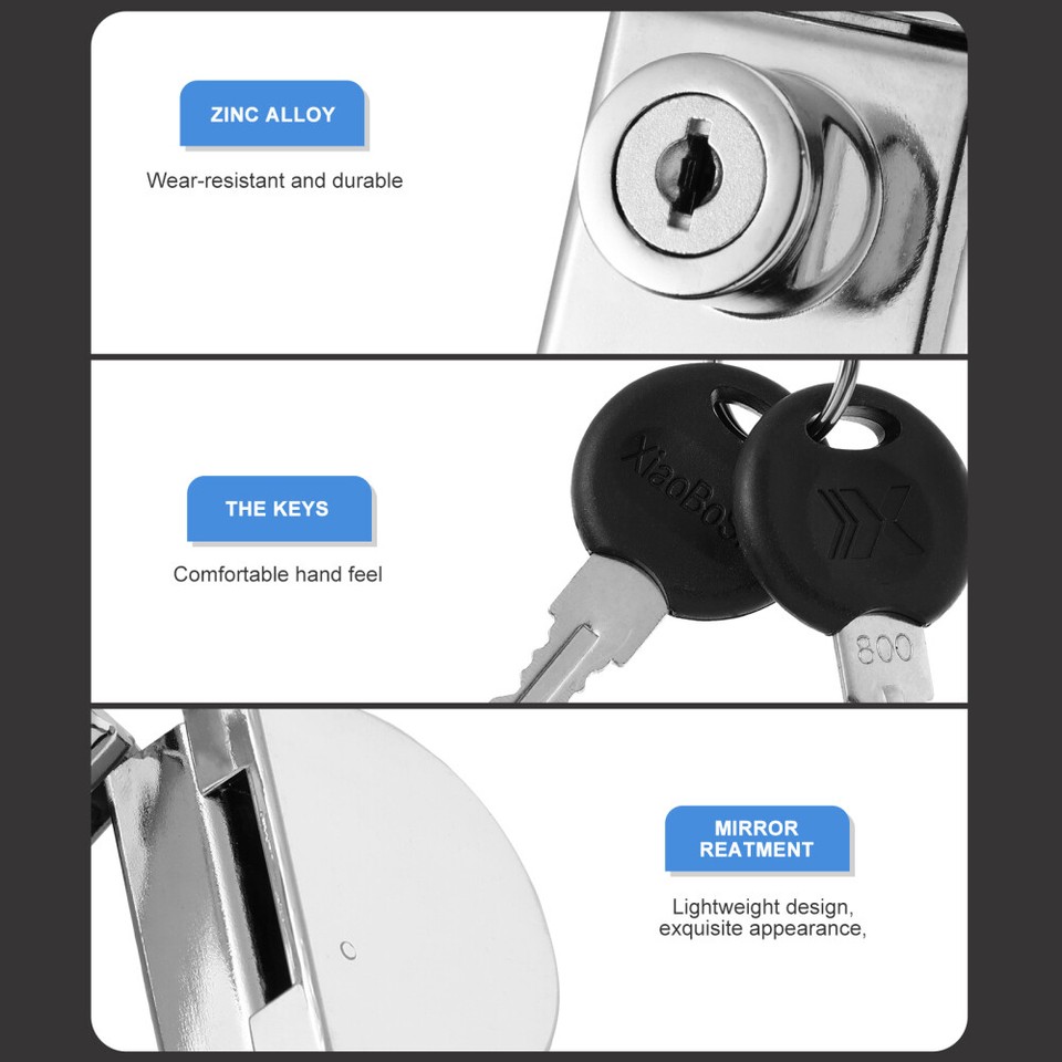 Household Lock Glass Cabinet Child Drawer Locks Dresser Safety Dressing ...