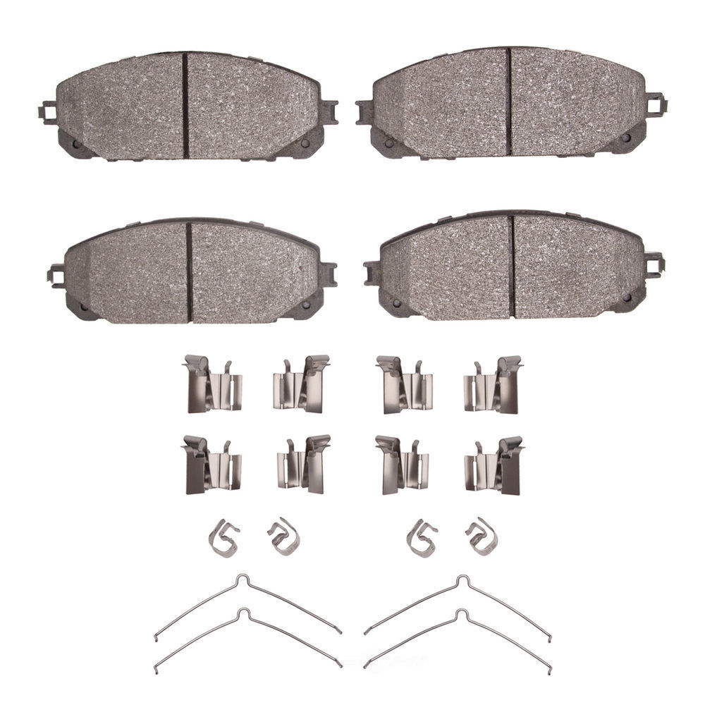 Disc Brake Pad Set-5000 Advanced Brake Pads - Low Metallic and Hardware ...