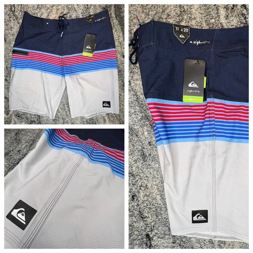 Quicksilver Highline Division Board Short Men’s 31 Surf Swim Blue Red ...