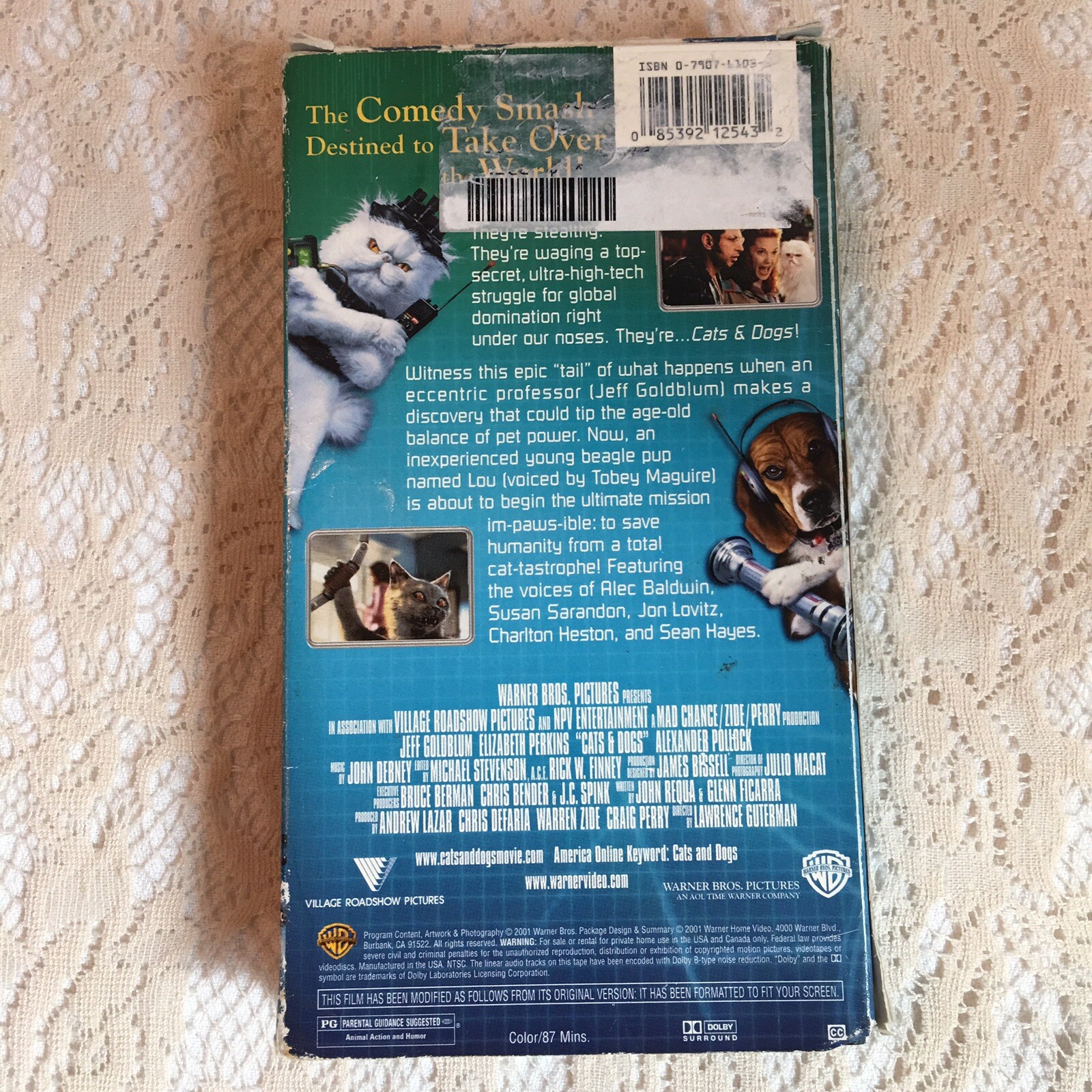 Cats Dogs VHS 2001 Jeff Goldblum 85392125432| eBay