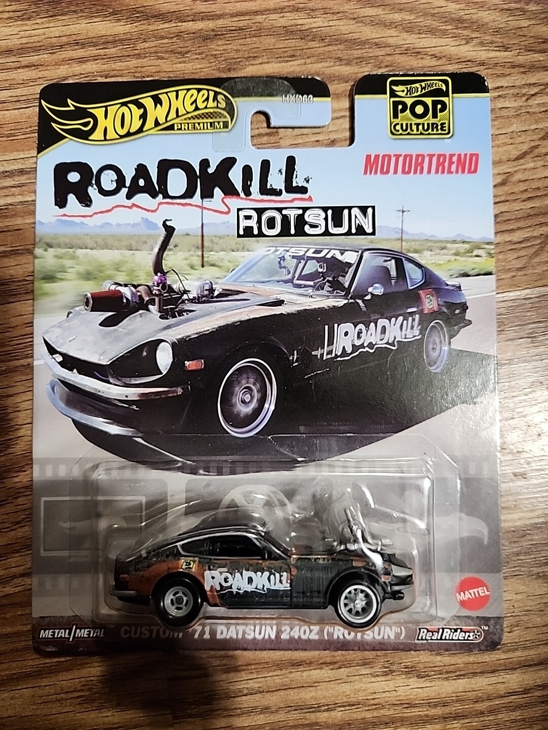 Hot Wheels 2024 Pop Culture Premium Roadkill Rotsun Custom '71 Datsun ...