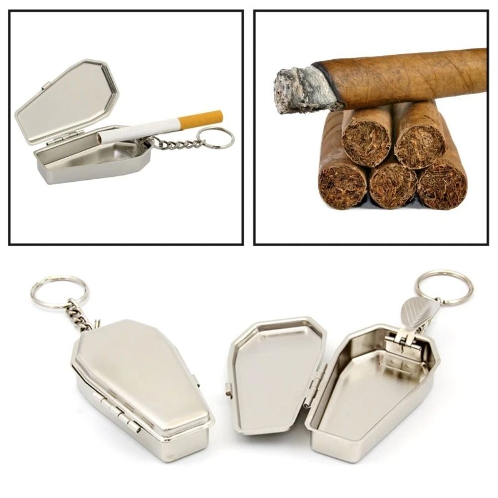 Portable Pocket Ashtray Mini Smoking Ash Organizer Casket Ashtray ...