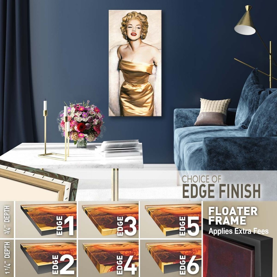 20W"x40H" DIVA by WILL RICHMOND - MARILYN MONROE BLONDE SEVEN CHOICES ...