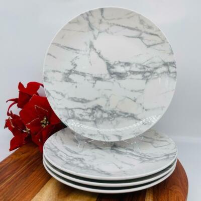 Royal Norfolk Marble Design Dinner Plates - Set of 4 Dinner Plates 10.5 ...
