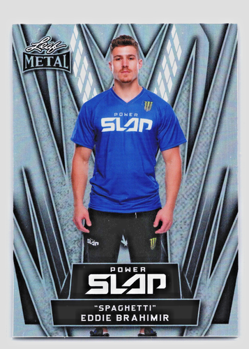 2025 Leaf Metal Power Slap #24 EDDIE BRAHIMIR "Spaghetti" Silver 26/149 ...