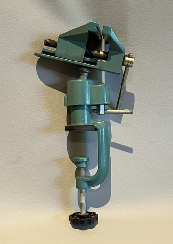 Vintage Small Jewelers Gunsmith Hobby Bench Mount Table Clamp-On Swivel ...