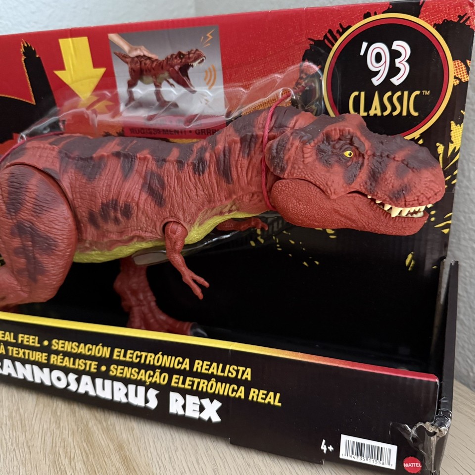 Jurassic Park 93 Classic Electronic Real Feel Tyrannosaurus Rex SHIPS ...