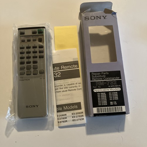 OEM Sony Trinitron TV Remote Control RM-732 Repair Part Substitute ...