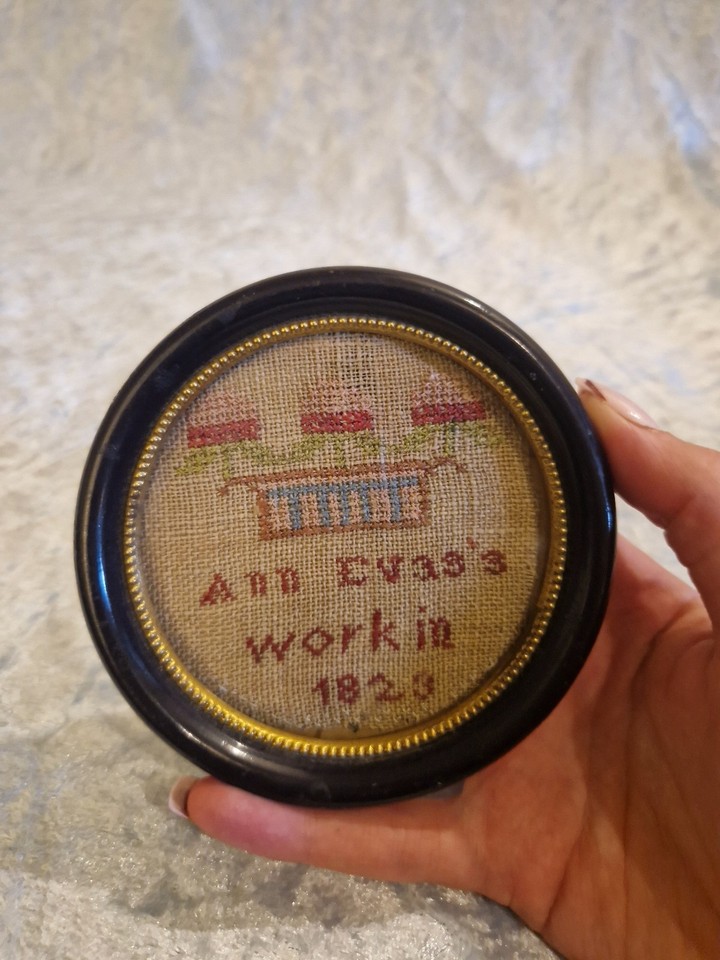 Early 19thC Miniature Sampler Dated 1823 | eBay UK