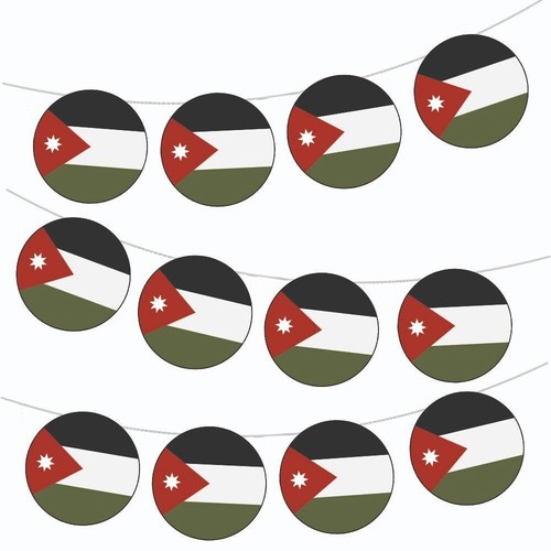 Jordan Flag Bunting Party Decorations World Events 12pcs | eBay UK