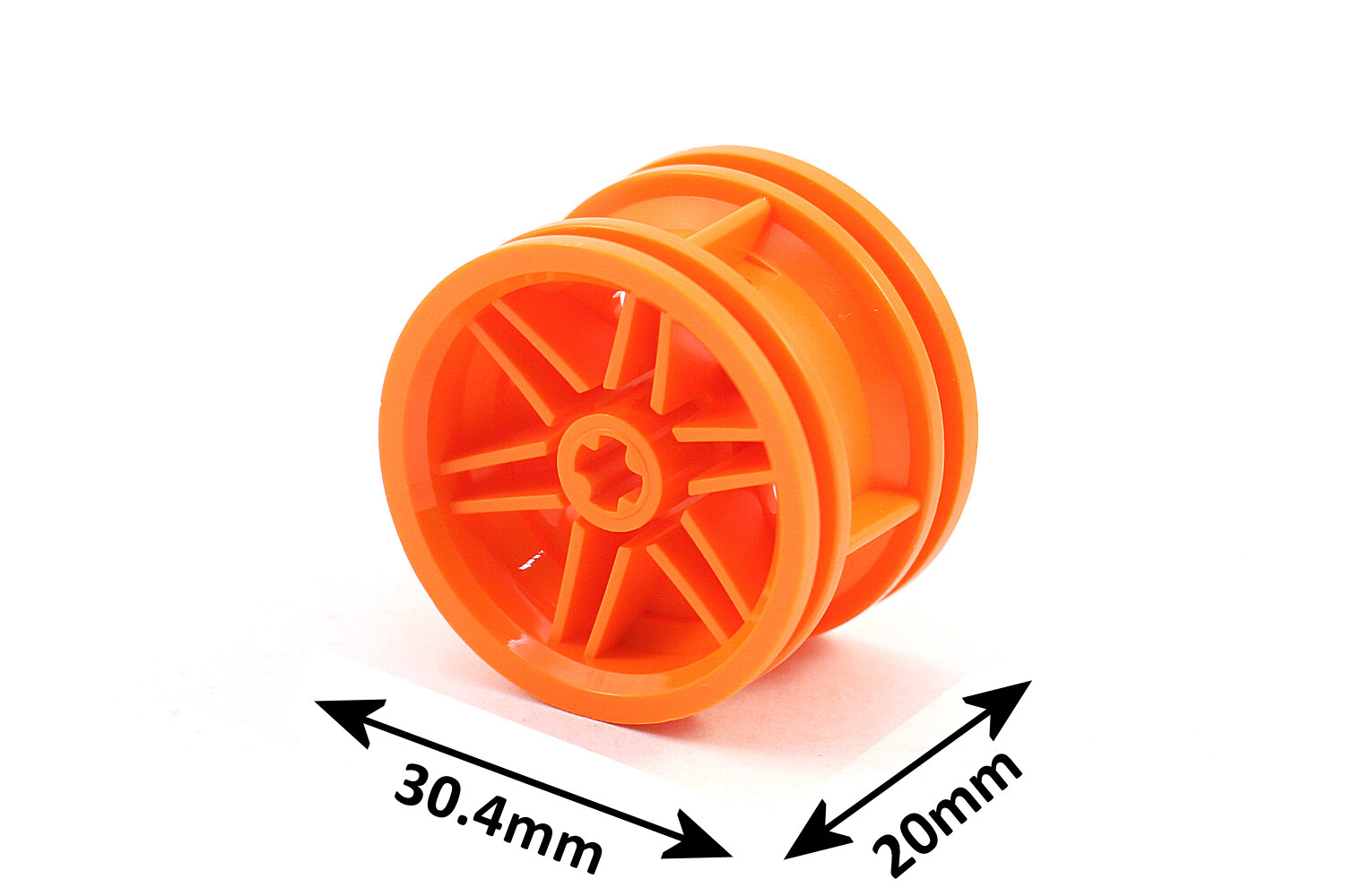 Genuine Lego® 4x Orange Wheels - (56145) and Lego Tyres (15413) - Free ...
