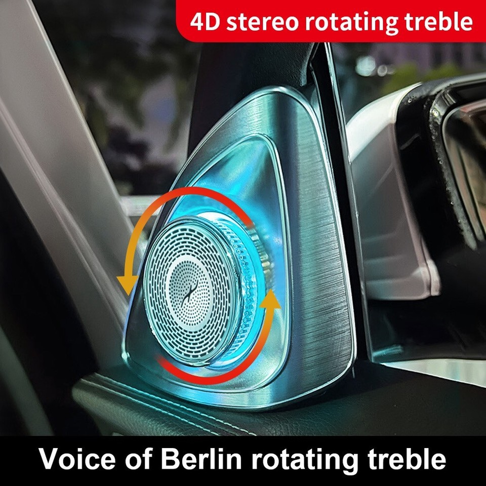 4D Rotating Speaker Tweeter For Mercedes-Benz W222 2018-2020 64 Color S ...
