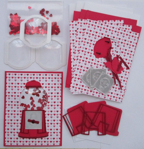 Stampin' Up! Gumball Machine Shaker Domes + Card Kit Make 4 | eBay