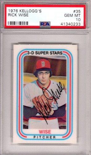 1976 Kelloggs Rick Wise PSA 10 GEM MINT # 35 | eBay