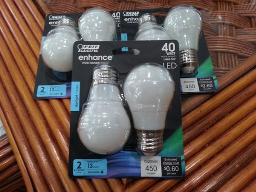 FEIT Electric VIVID NATURAL LIGHT 40 WATT LED A15 BULBS DIMMABLE ...