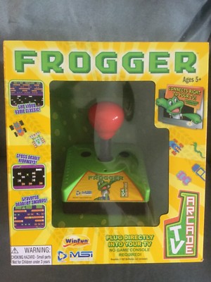 FROGGER TV ARCADE PLUG AND PLAY INTO TV NO GAME CONSOLE REQUIRED AGES 5 ...