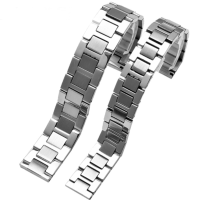 Silver 316L Stainless Steel Watch Strap Band For TANK SOLO Bracelet ...