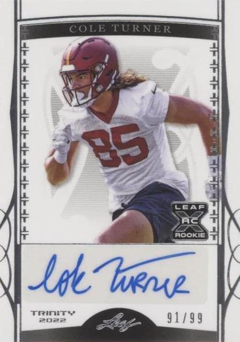 2022 Leaf Trinity - Cole Turner #BA-CT1 Silver /99 (AU, RC) for sale ...