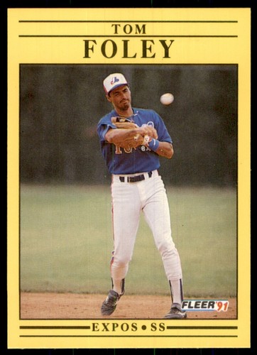 1991 PETRO CANADA MONTREAL EXPOS POSTCARDS TOM FOLEY MONTREAL EXPOS #9 ...