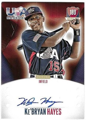 Ke Bryan Hayes 2014 Panini Usa Basball Box Set Autograph Card Pirates