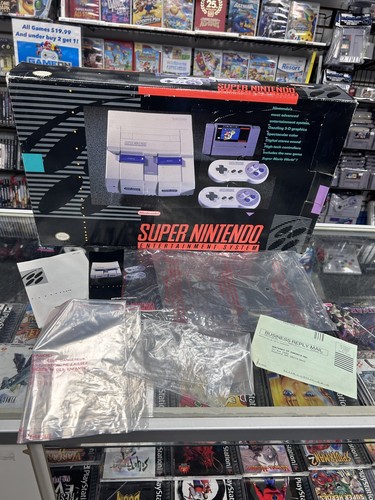 SNES Super Nintendo Super Set Console Box **BOX ONLY! And Rare Plastic ...