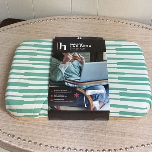 Home Expressions Bamboo Lap Desk 16.5” x 11.8” x 2.4” Brand New SKU 237 ...