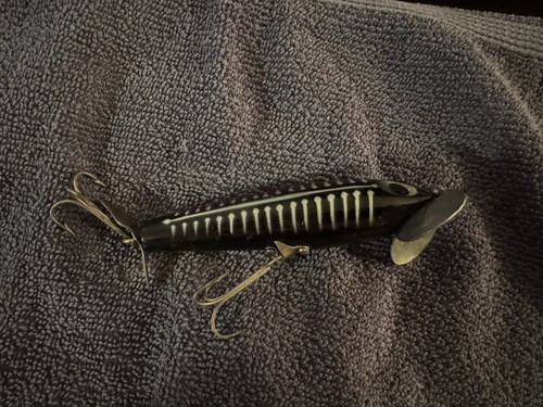 Fred Arbogast 5/8 oz Jitterstick Jitterbug Fishing Lure Black white ...